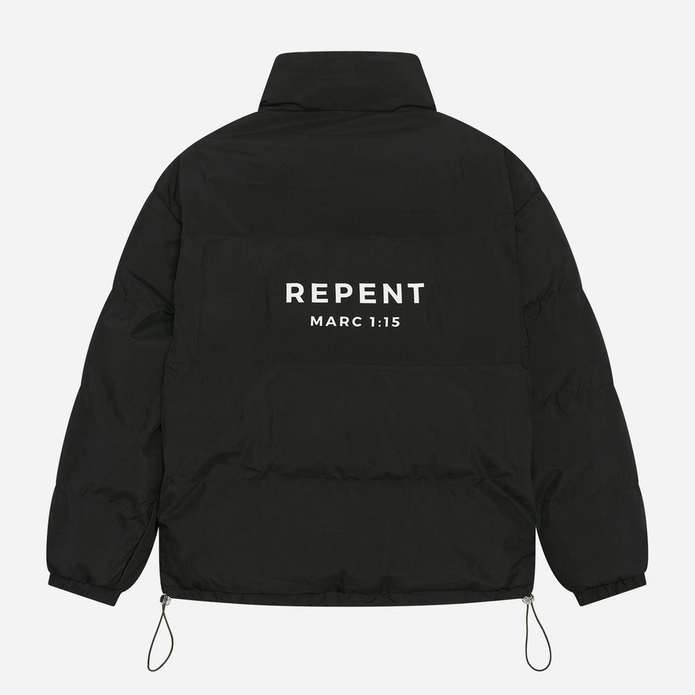 ''Repent'' Puffer Coal | Jesus is Lord Clothes
